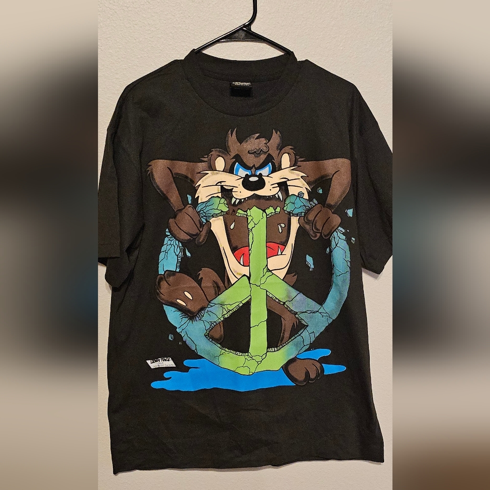 Single Stitch Taz Peace T-Shirt - Gem